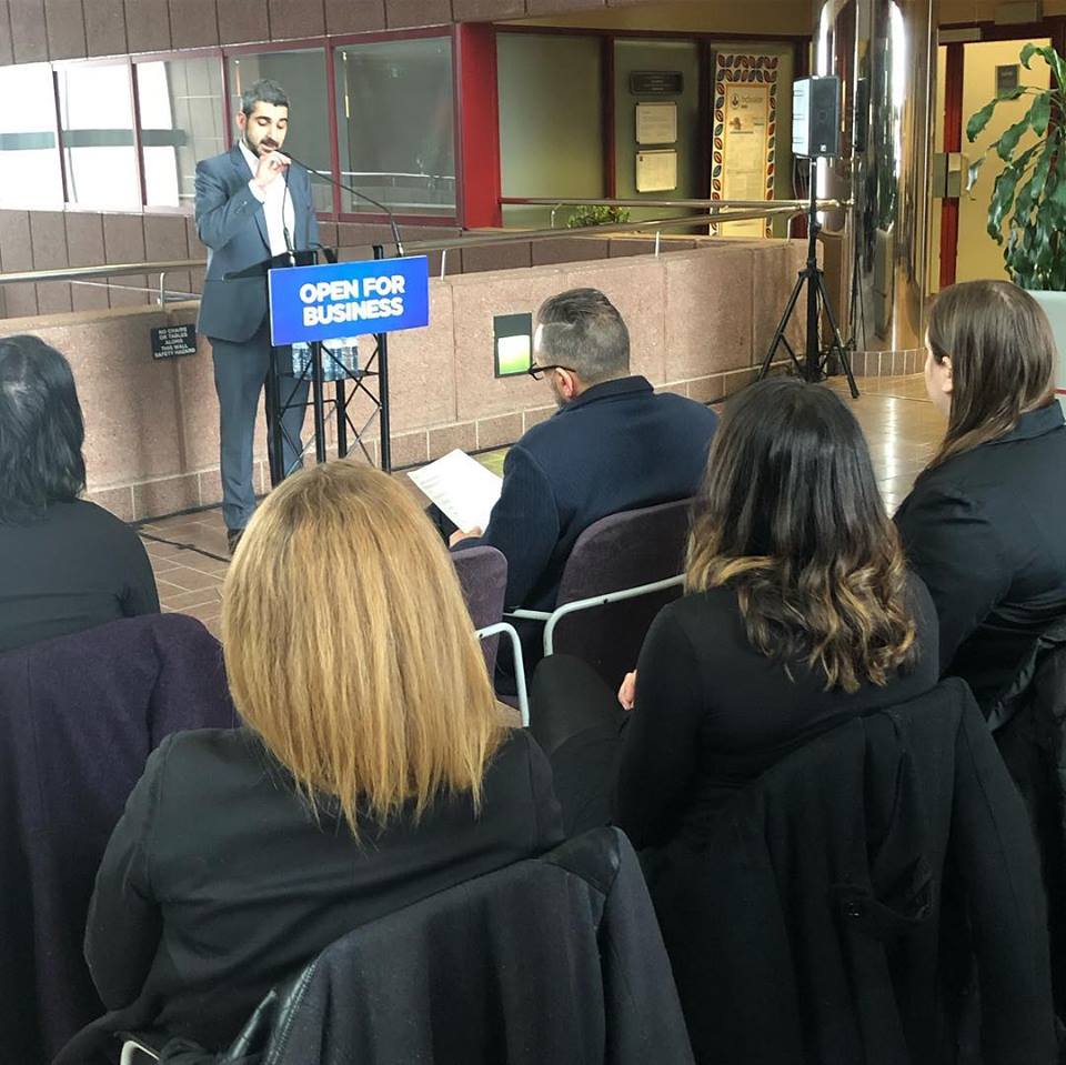 Ross Romano and @NOHFC announce funding for internships for businesses - Algoma